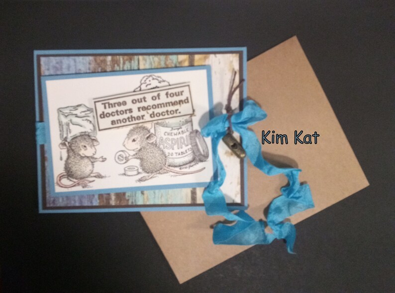 House Mouse Card Get Well Wishes Pop up Recommend Another - Etsy