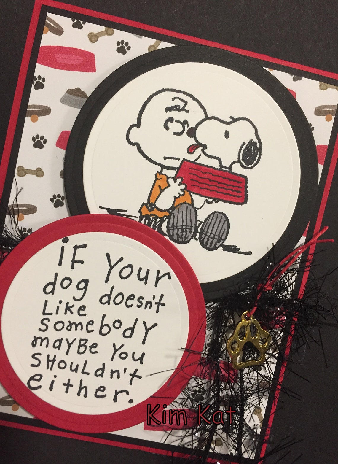 Snoopy Card Peanuts Pop up Charlie Brown Funny Cute Saying | Etsy