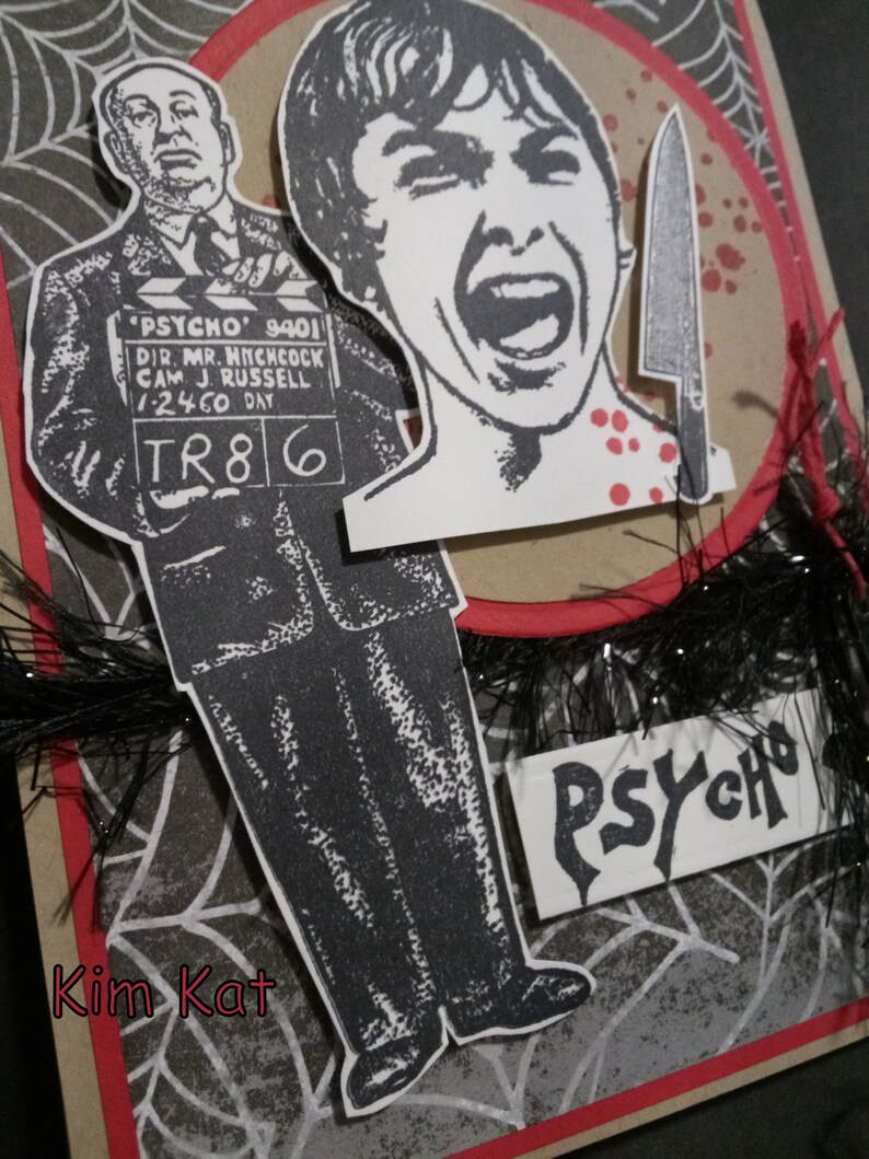 PSYCHO Card Janet Leigh Pop up Alfred Hitchcock Movie - Etsy