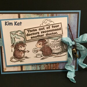 House Mouse Card Get Well Wishes Pop up Recommend Another | Etsy