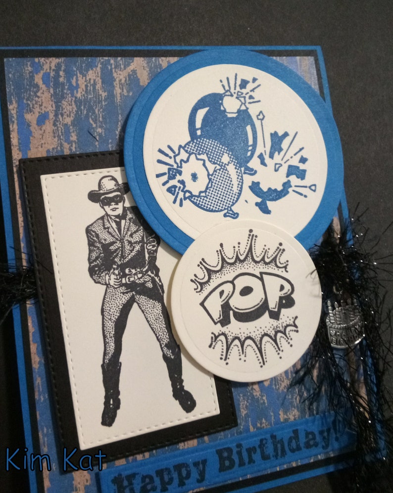 The Lone Ranger Card Pop up Birthday Masked Man With Gun 3D - Etsy