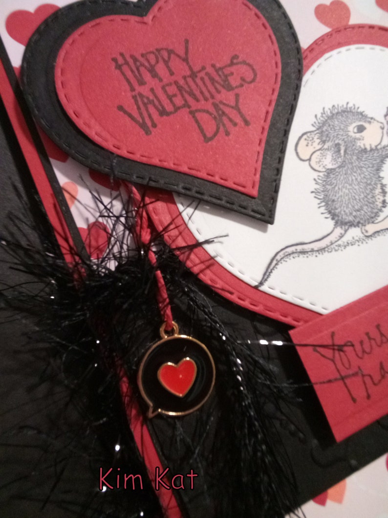 House Mouse Valentine Card Rare Heart Pop up Hearts Mice Love - Etsy
