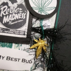 Marijuana Card Pop up 3D Best Bud Reefer Madness Weed Pot Leaf - Etsy