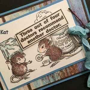 House Mouse Card Get Well Wishes Pop up Recommend Another | Etsy
