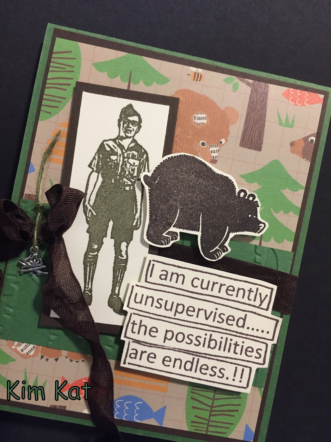 Boy Scout Card 3D Retro Cub Scouts Pop Up Camping Funny | Etsy