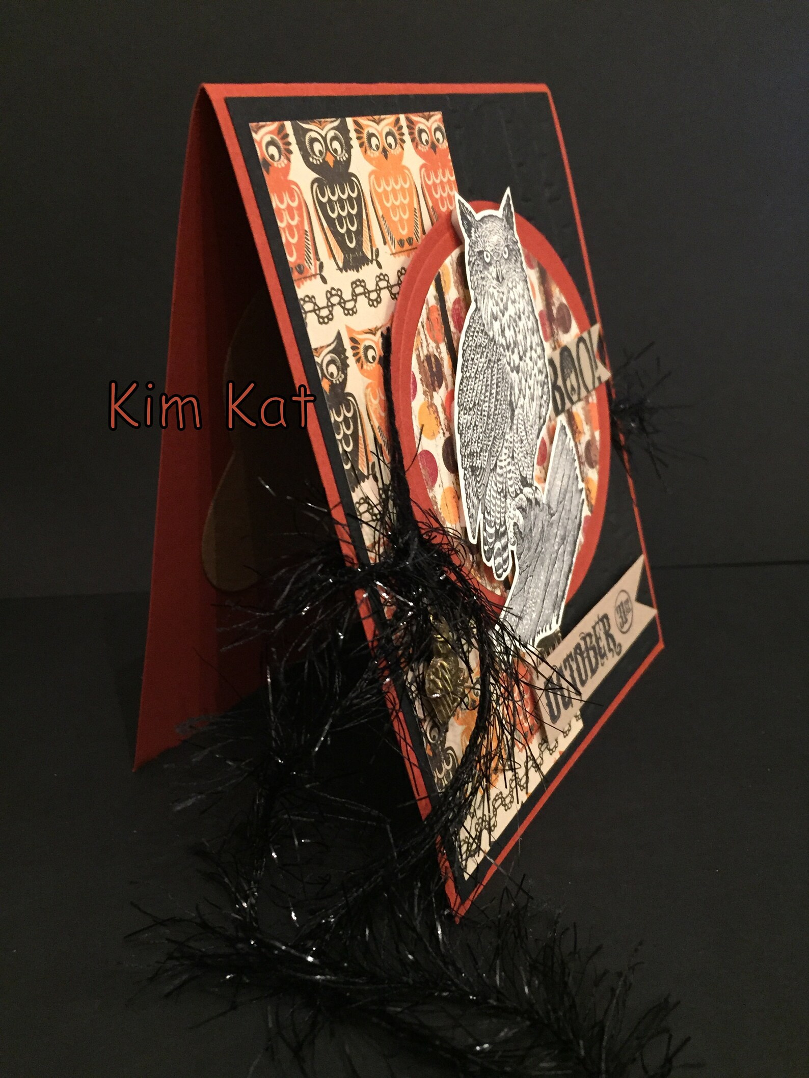 Halloween OWL Card Pop Up Retro Owls Hoot Greetings 3D Oct 31 | Etsy