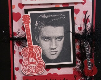 Elvis Valentine Card - Etsy