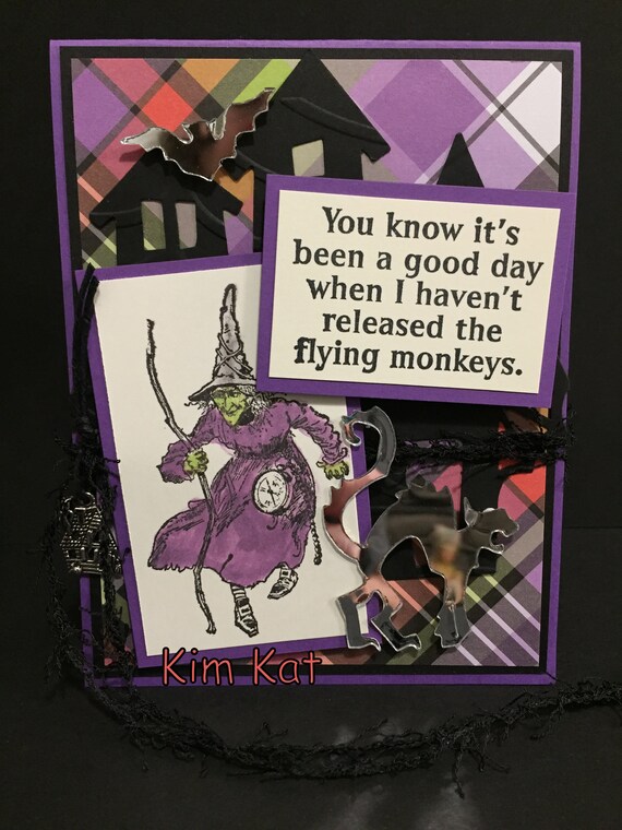 WICKED Witch Card Pop Up 3D Flying Monkeys Wizard of Oz | Etsy