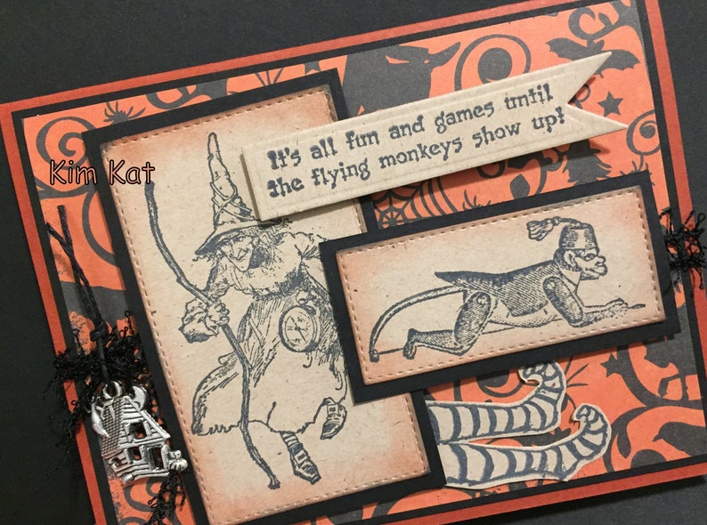 Wicked Witch Card Pop up 3D Flying Monkeys Halloween Wizard of - Etsy