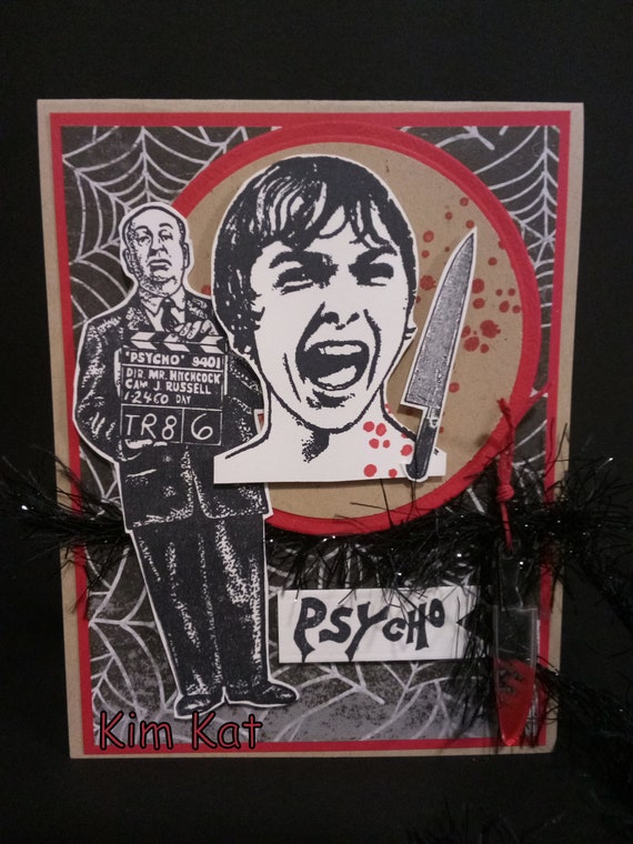 PSYCHO Card Janet Leigh Pop up Alfred Hitchcock Movie - Etsy