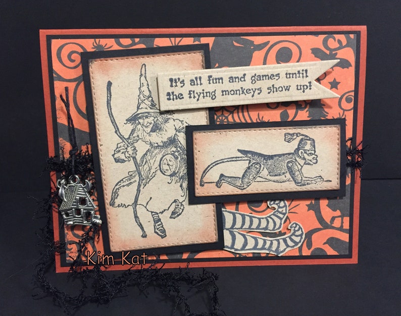 Wicked Witch Card Pop up 3D Flying Monkeys Halloween Wizard of - Etsy