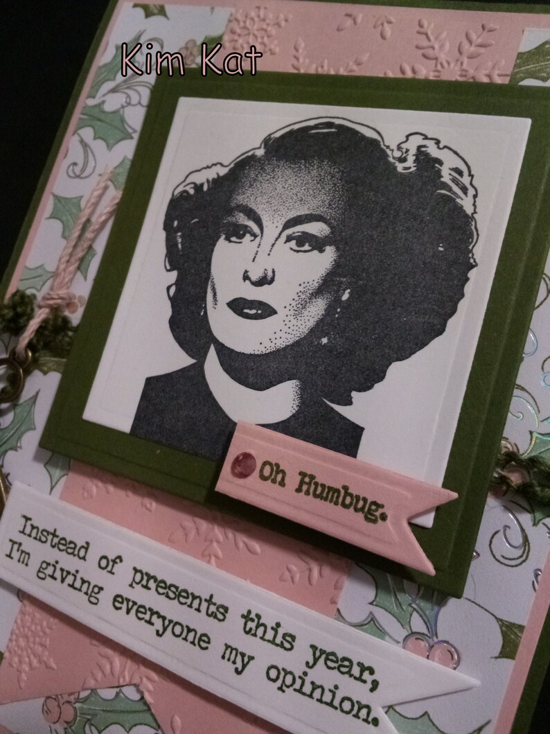 Christmas Joan Crawford Card Pop up Wire Hanger Sarcastic 3D - Etsy