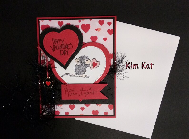 House Mouse Valentine Card Rare Heart Pop up Hearts Mice Love - Etsy