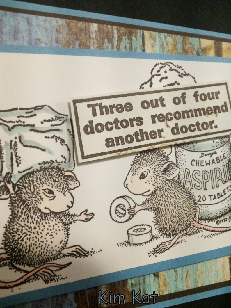 House Mouse Card Get Well Wishes Pop up Recommend Another - Etsy