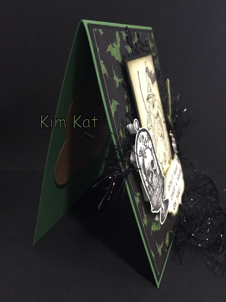 Wicked Witch Card Pop up 3D Halloween Don't Make Me Drop A | Etsy