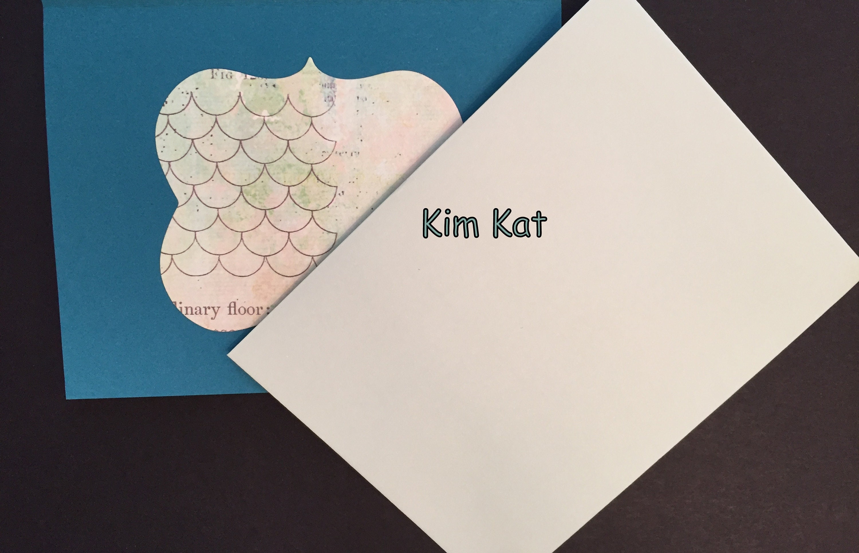 Mermaid Card Pop up 3D Mermaid Kisses and Starfish Wishes | Etsy