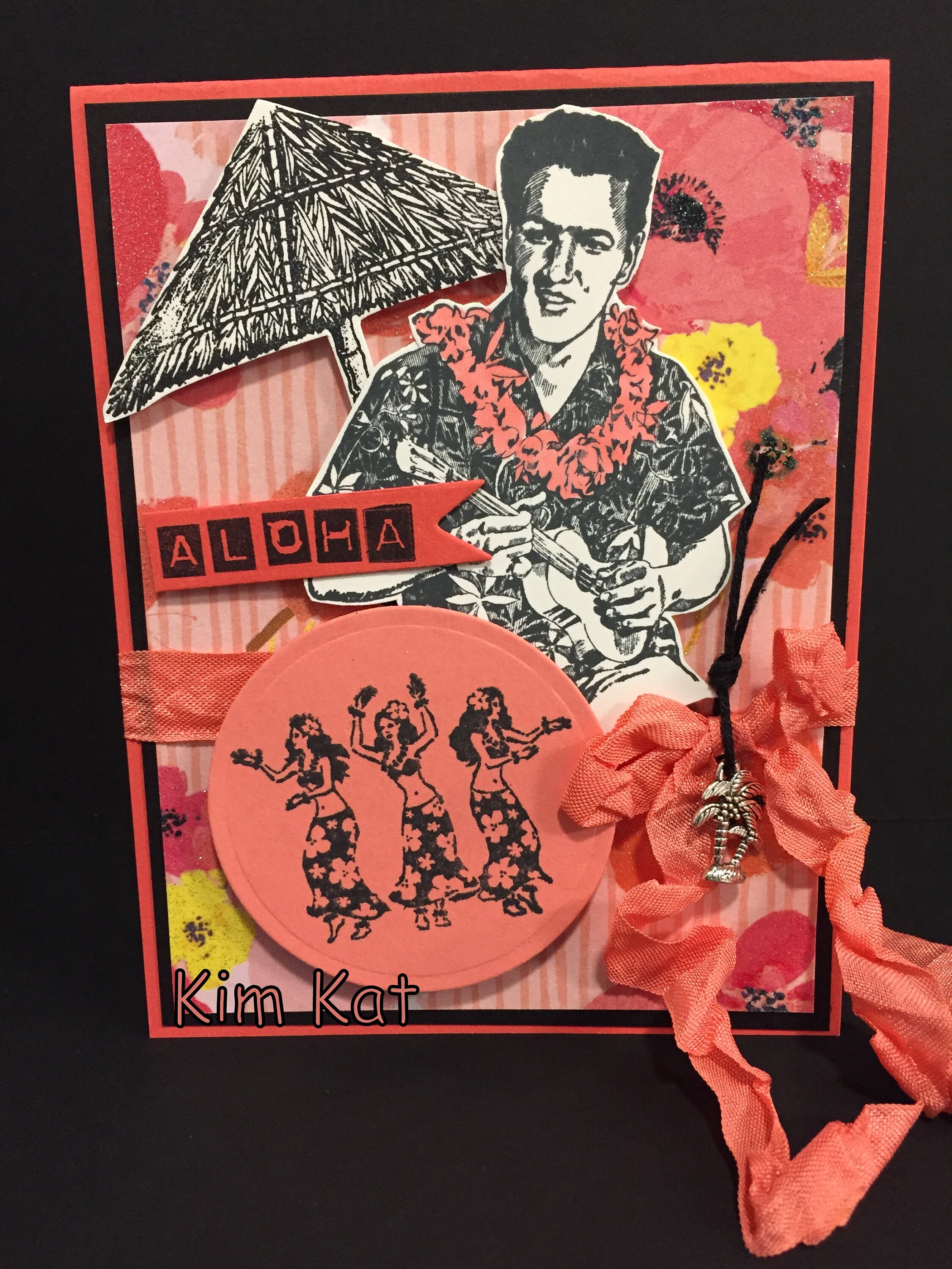 ELVIS CARD Pop Up Blue Hawaii Aloha Elvis Presley Hawaiian | Etsy