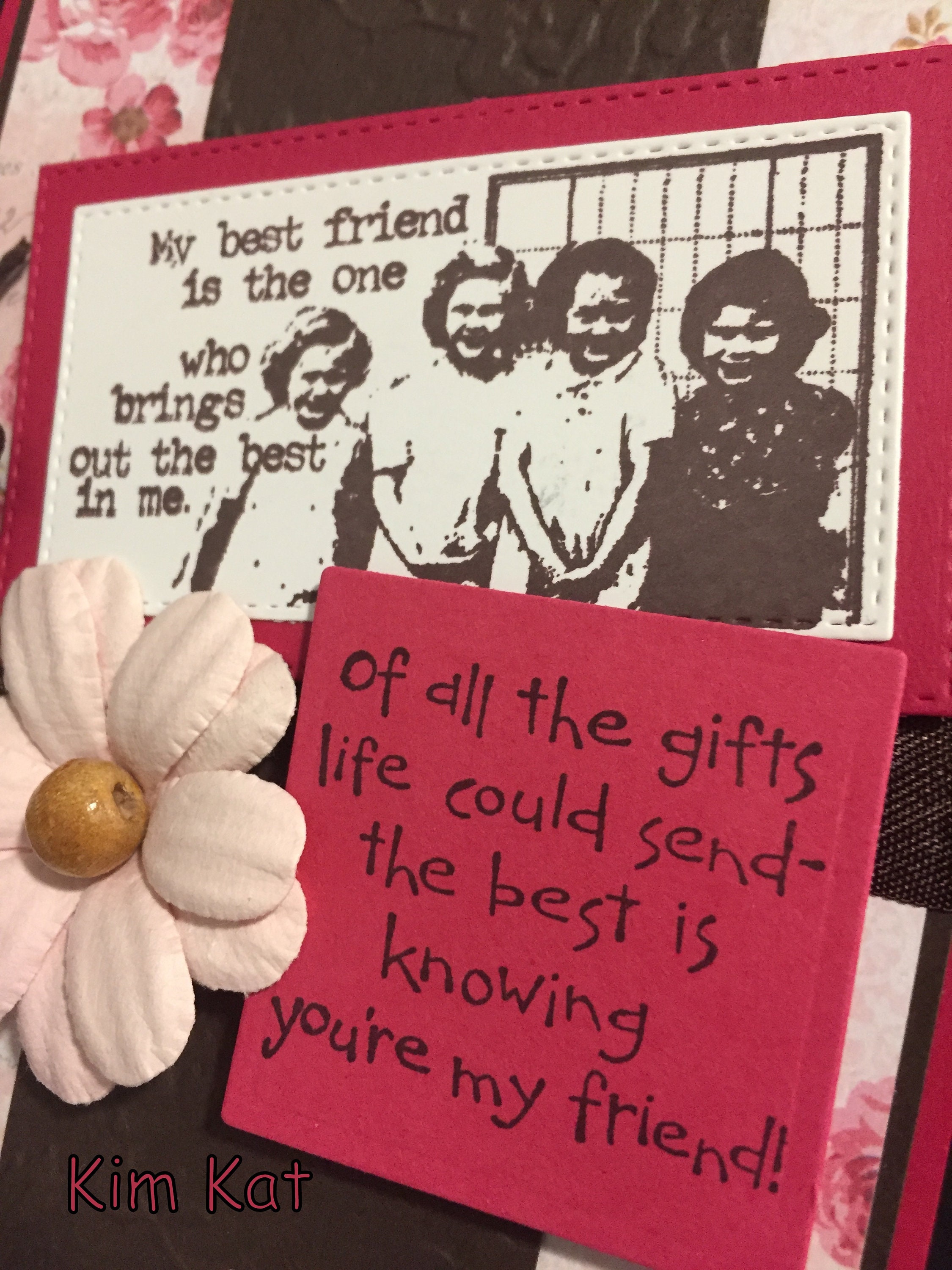 Best Friend Card Pop Up Whimsical Brings Out The Best In Me | Etsy