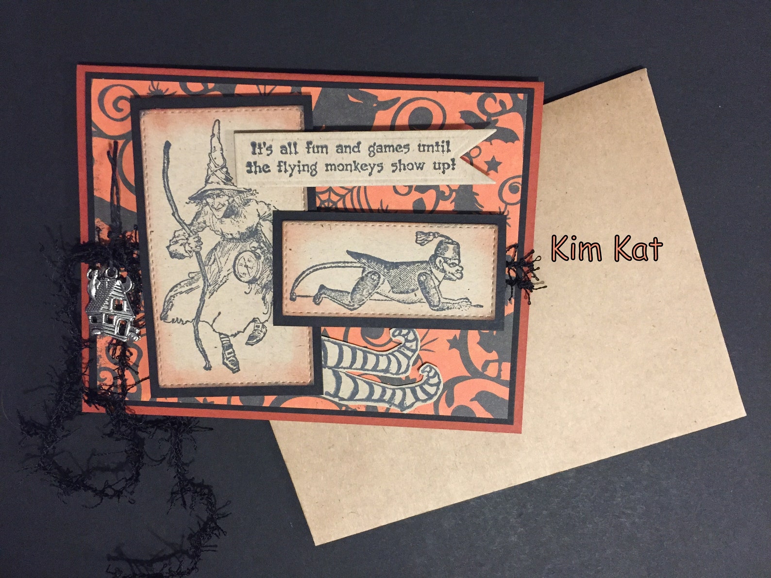 Wicked Witch Card Pop up 3D Flying Monkeys Halloween Wizard of | Etsy