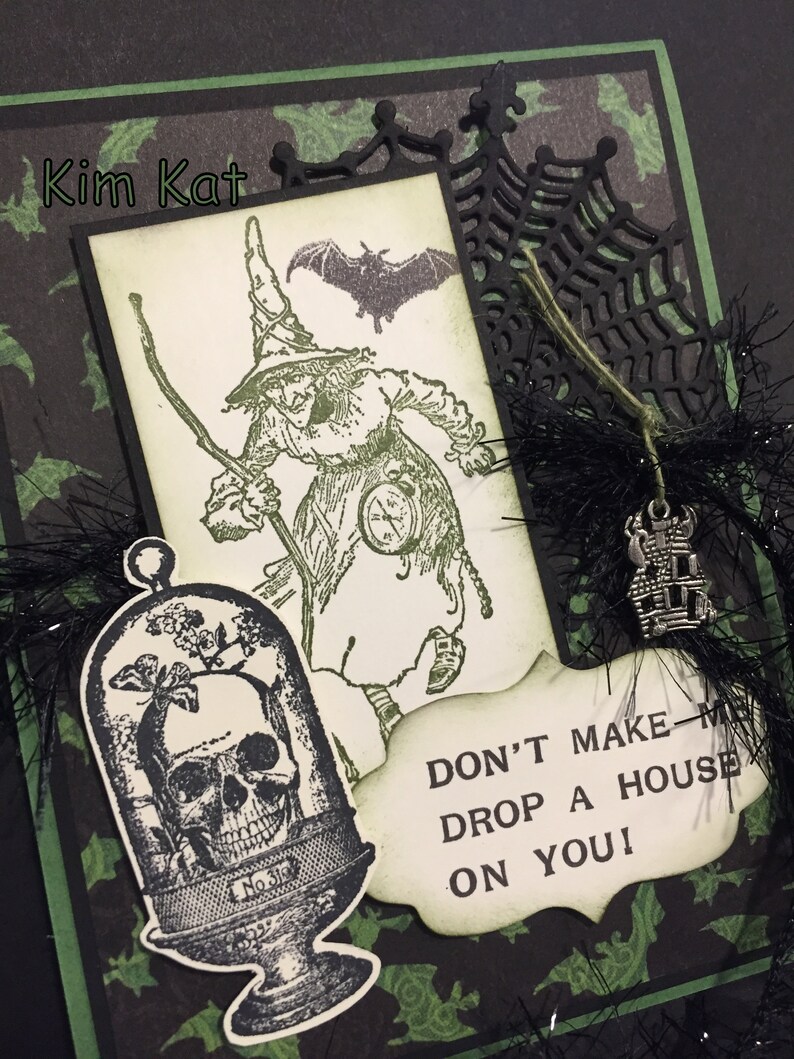 Wicked Witch Card Pop Up 3D Halloween Don't Make Me Drop A | Etsy