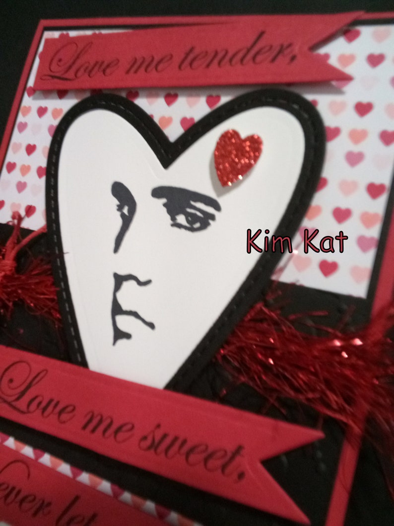 ELVIS CARD Pop up Valentine's Day Love Me Tender 3D Elvis - Etsy