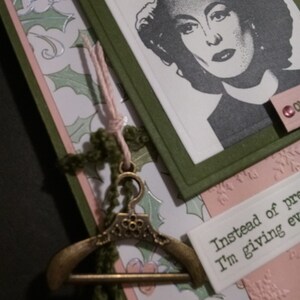 Christmas Joan Crawford Card Pop up Wire Hanger Sarcastic 3D - Etsy