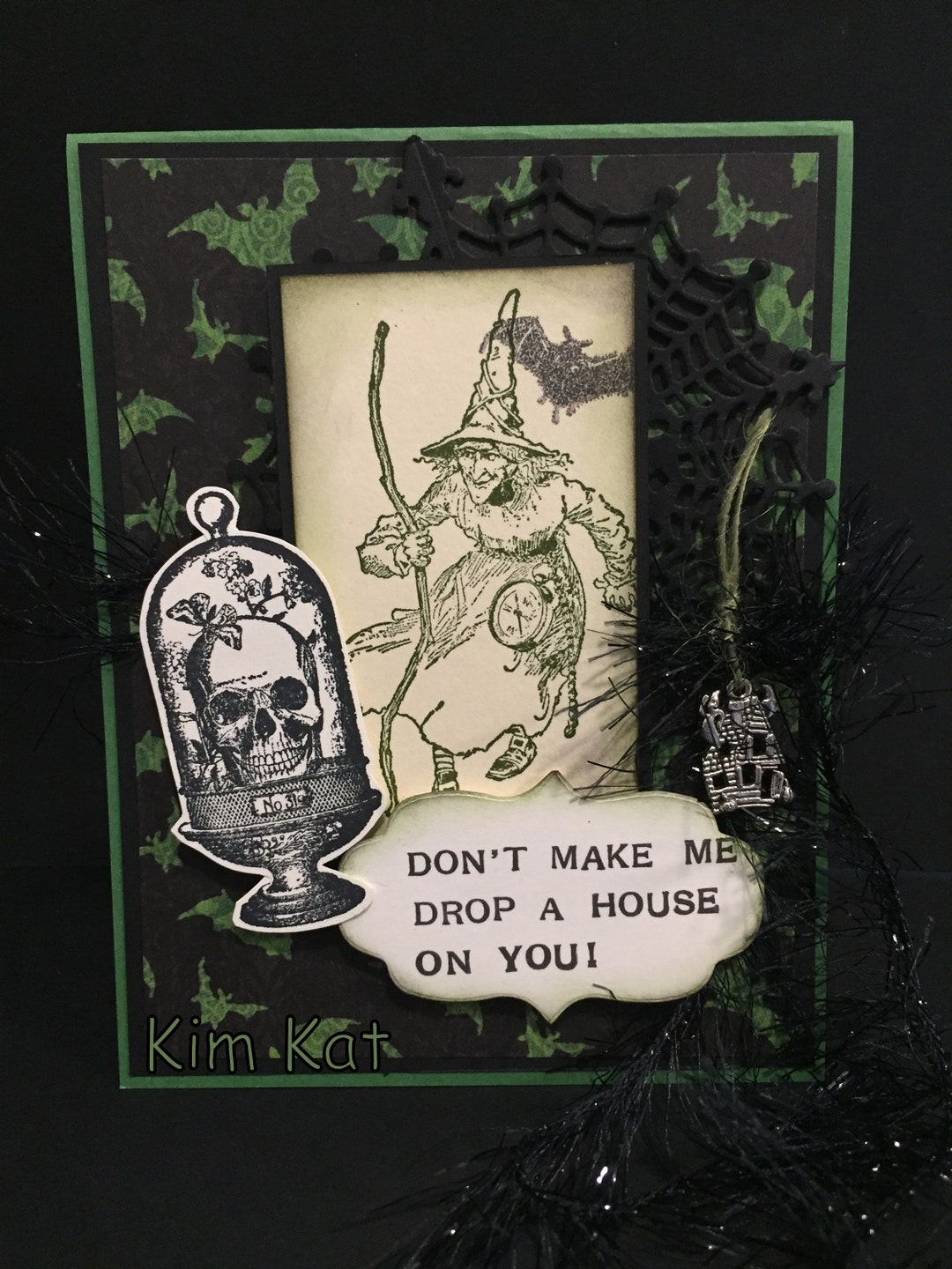 Wicked Witch Card Pop up 3D Halloween Don't Make Me Drop A - Etsy