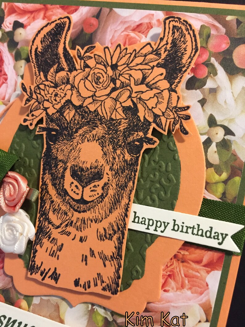 Llama Birthday Card Pop up Loveable Hugs 3D Sweet Whimsical - Etsy
