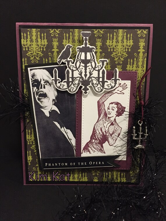Phantom of the Opera Card Pop up Chandelier Halloween - Etsy