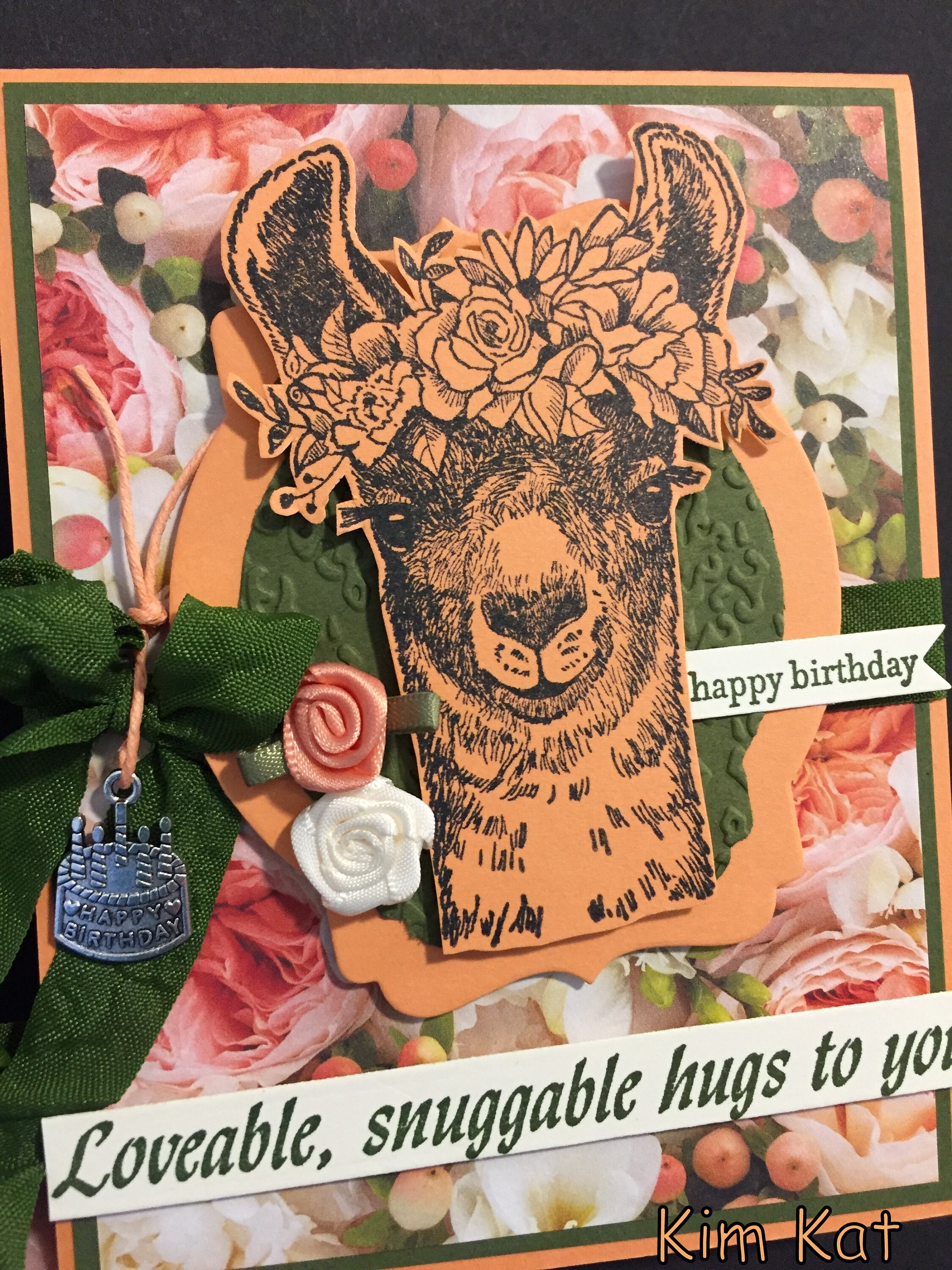 Llama Birthday Card Pop up Loveable Hugs 3D Sweet Whimsical | Etsy