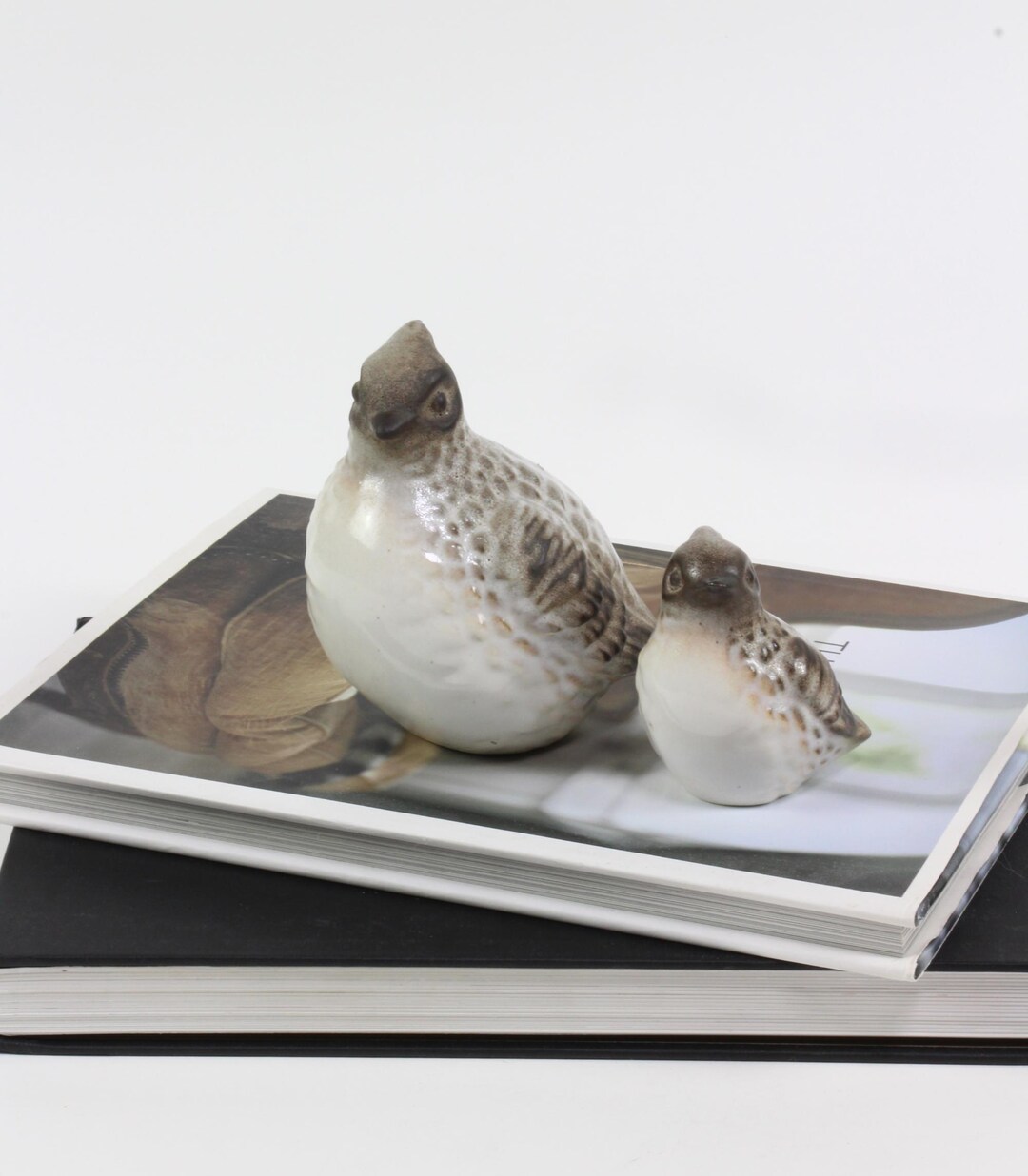 Howard Pierce Mother and Baby Quail, MCM Howard Pierce Birds ...