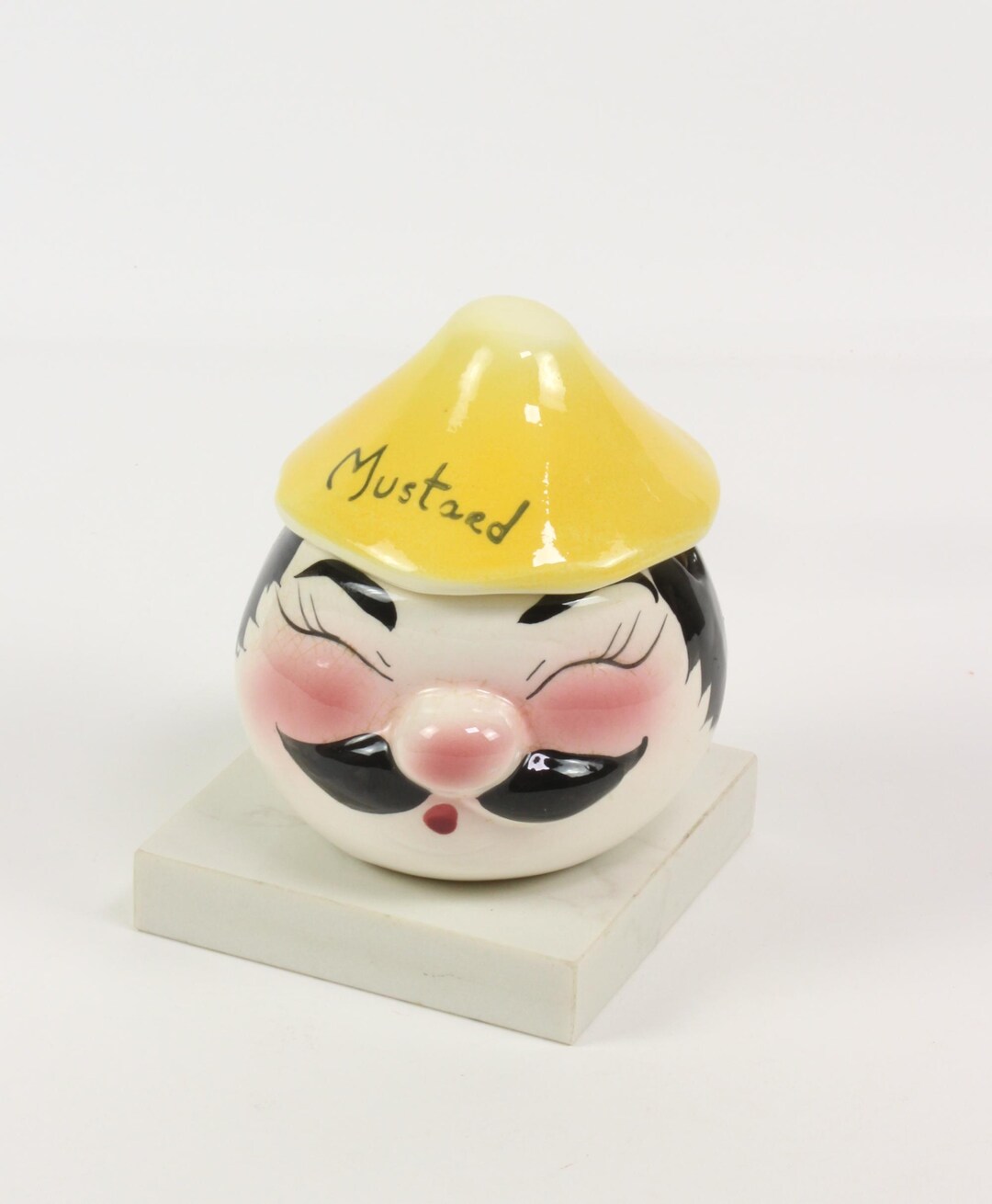 Deforest of California Mustard Condiment Jar, Retro Kitsch ...