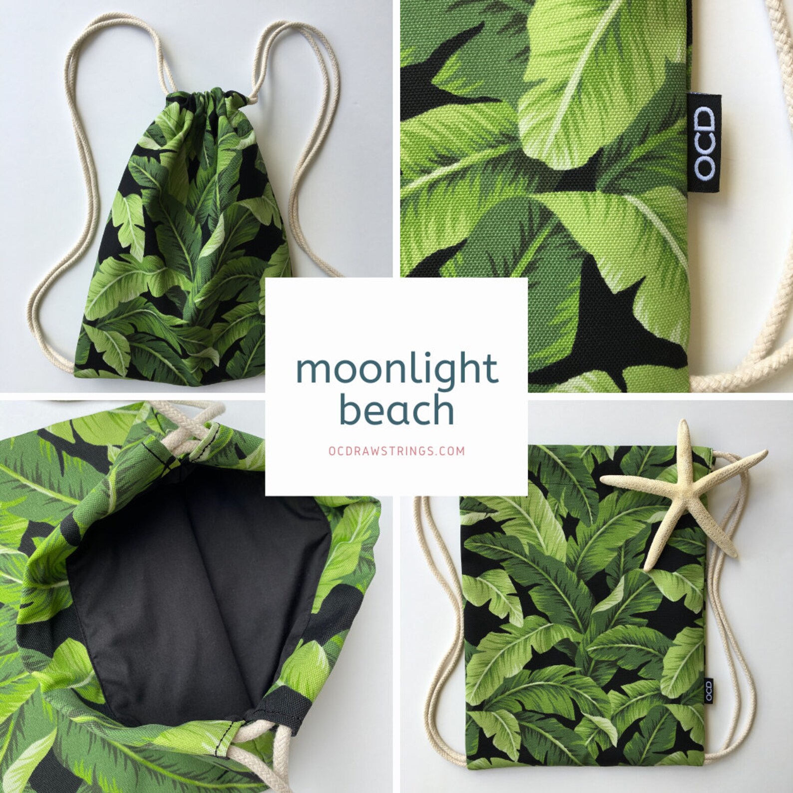 Tropical Drawstring Backpacks Travel Backpack Purse Small - Etsy