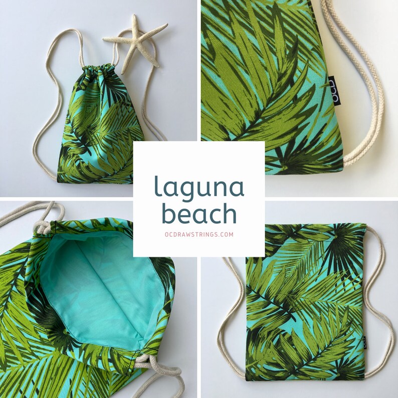 Tropical Drawstring Backpacks Travel Backpack Purse Small - Etsy