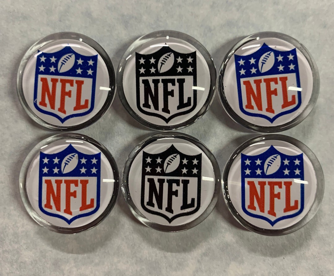 NFL Logo Glass Cabochons Magnets Magnetic 1 Lot of 6 - Etsy