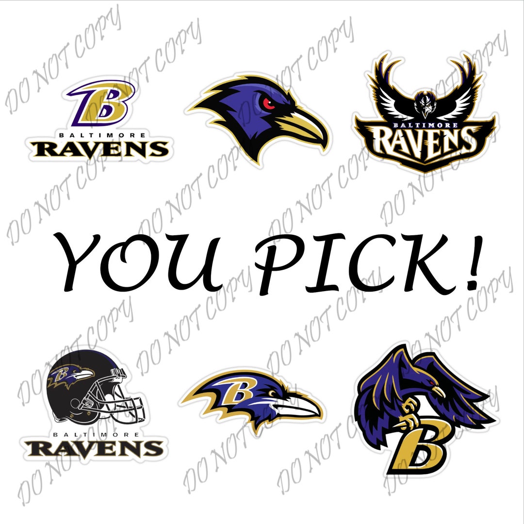Laminated Vinyl Decal Die Cut Sticker NFL Baltimore Ravens - Etsy