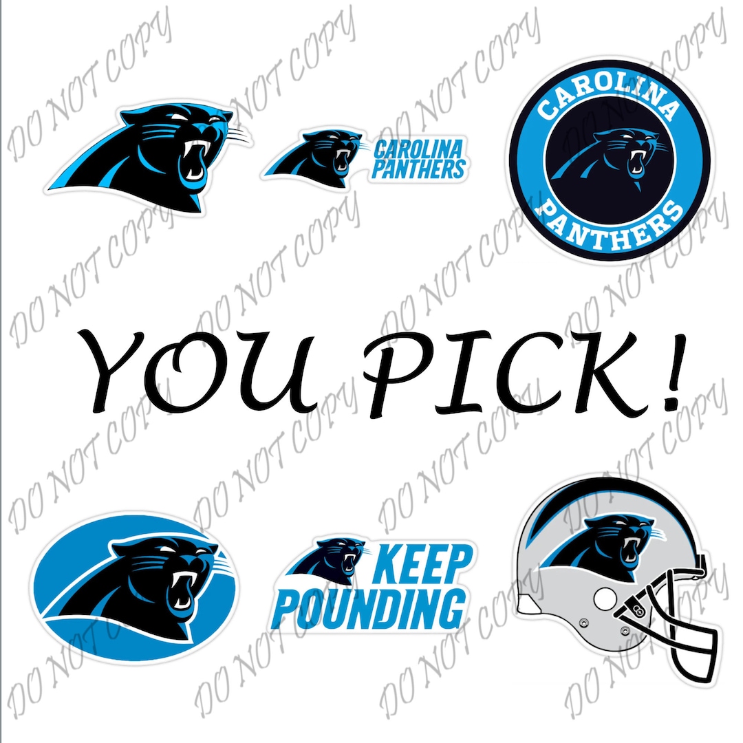 Laminated Vinyl Decal Die Cut Sticker NFL Carolina Panthers - Etsy