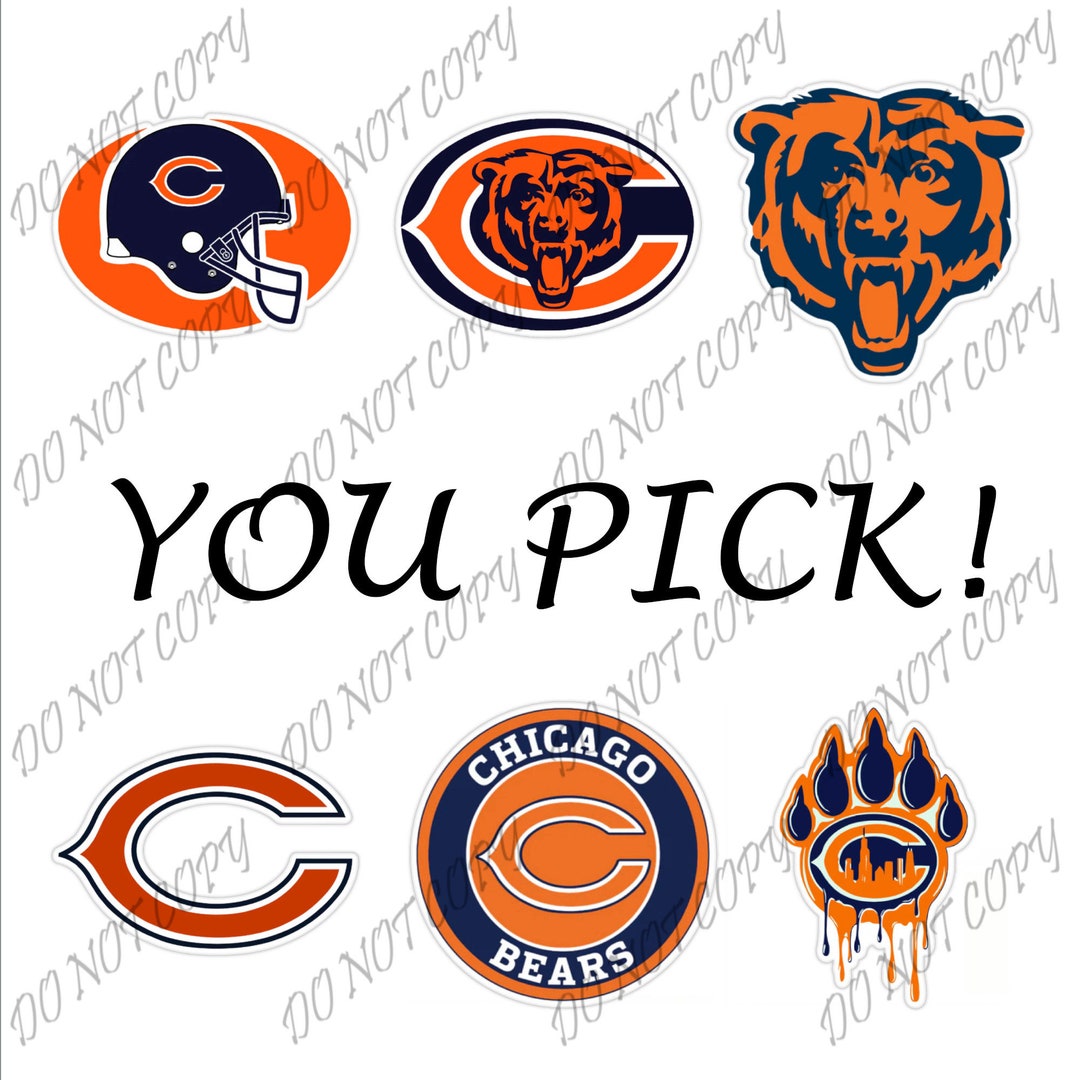 Laminated Vinyl Decal Die Cut Sticker NFL Chicago Bears - Etsy