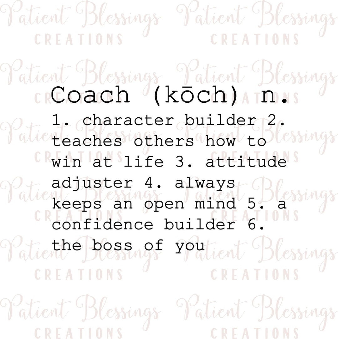 Coach Definition SVG, DXF, Pdf, EPS, Jpeg, Silhouette, Cricut, Cut File ...
