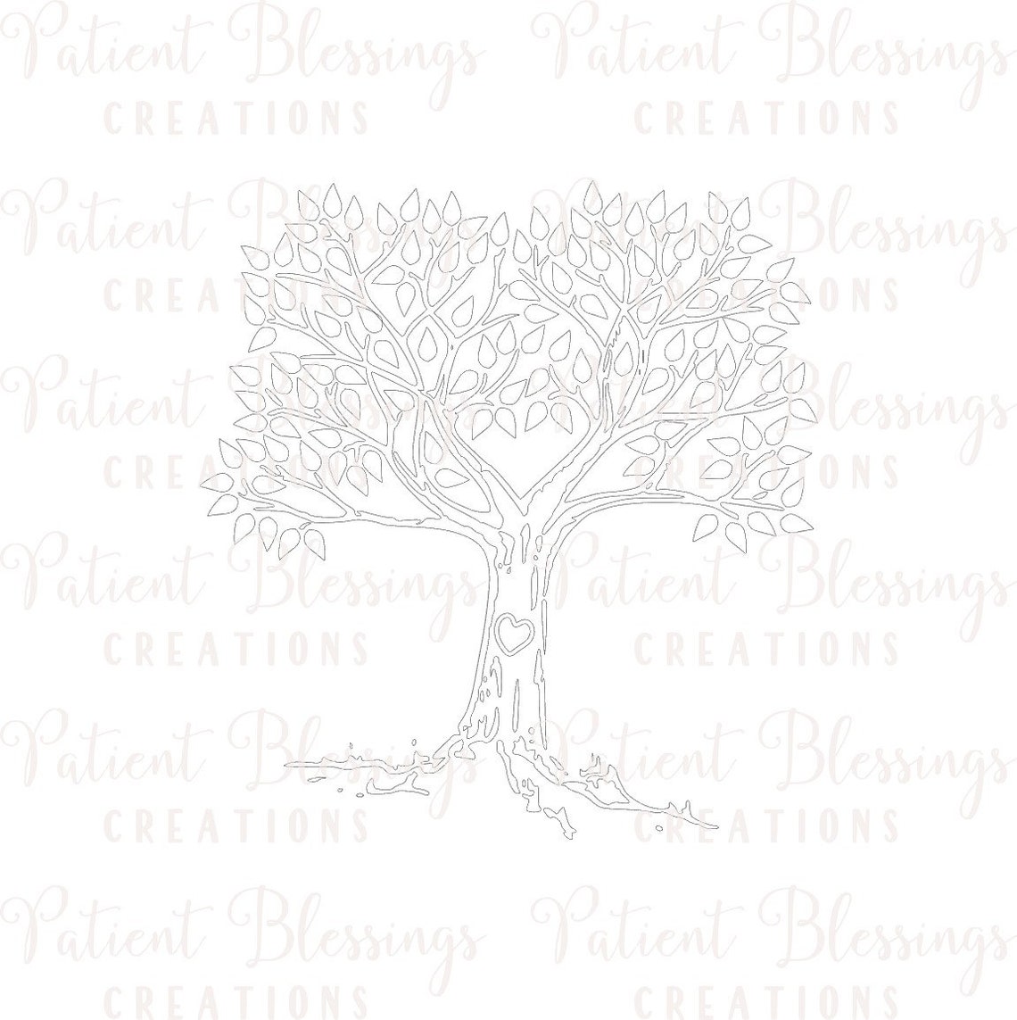 Wedding Guestbook or Family Tree SVG DXF EPS Pdf and Jpeg | Etsy