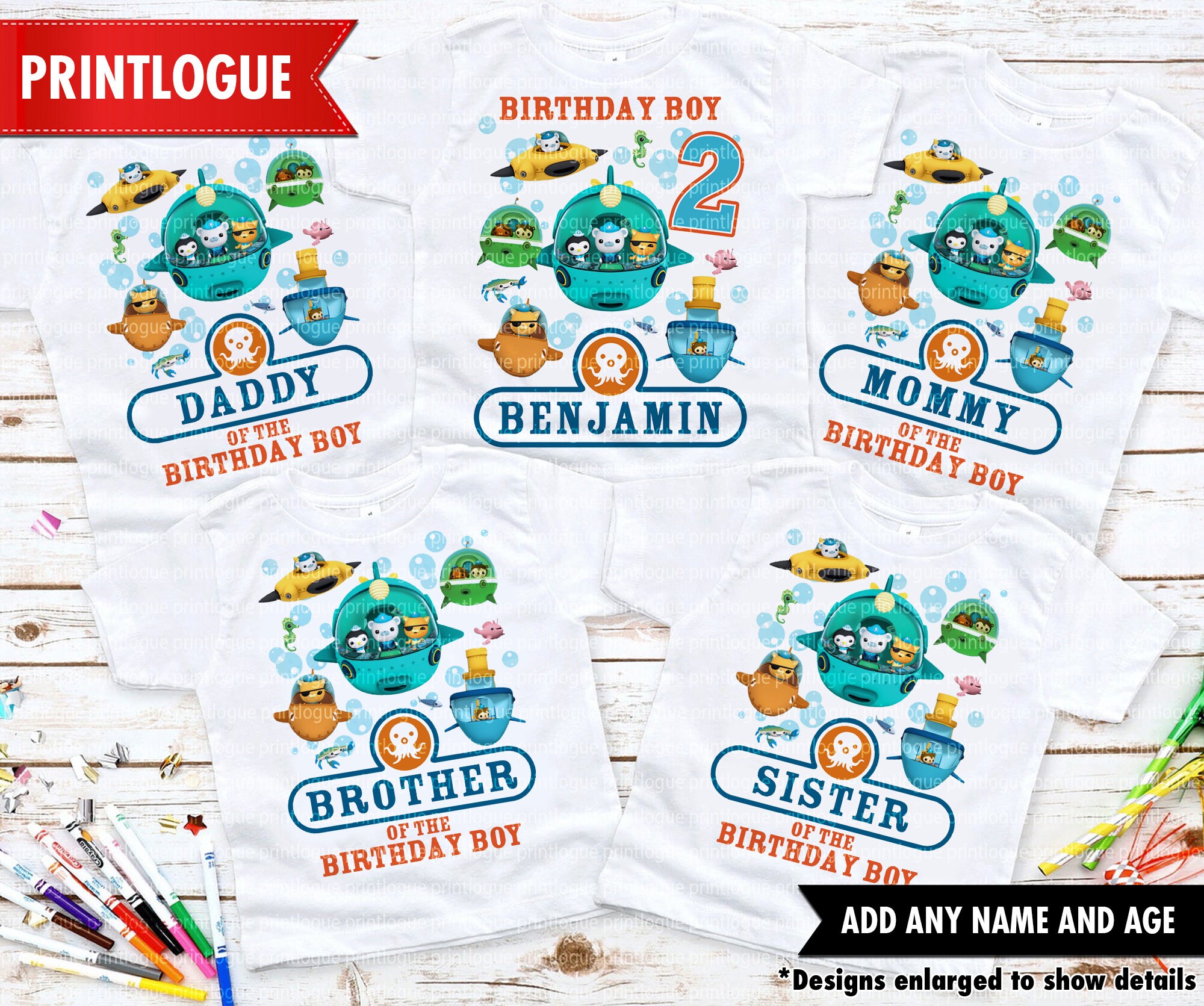 Octonauts Birthday Shirt Octonauts Family Shirt Octonauts - Etsy