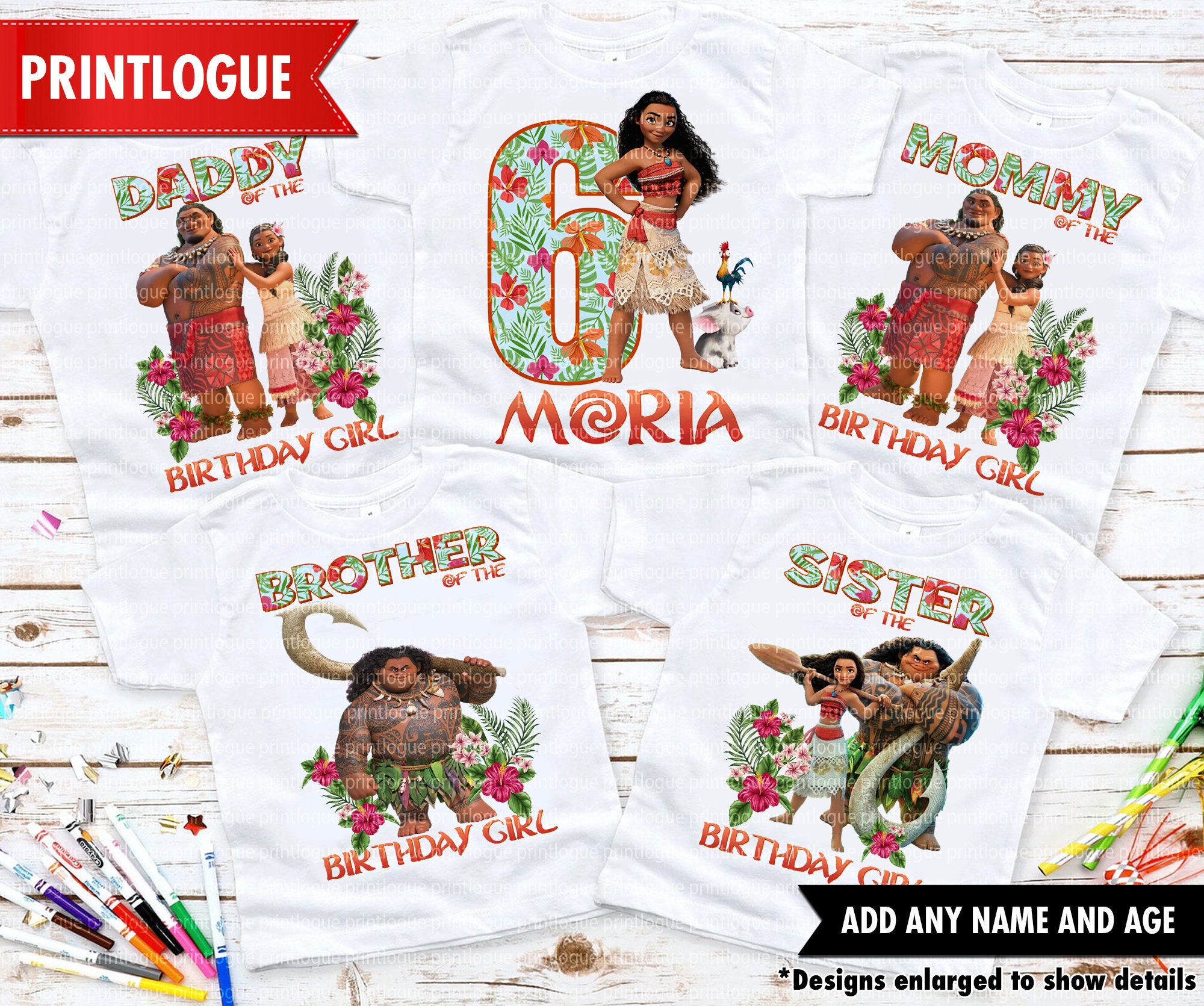 Moana Birthday Shirt Moana Maui Family Shirt Moana Daddy - Etsy