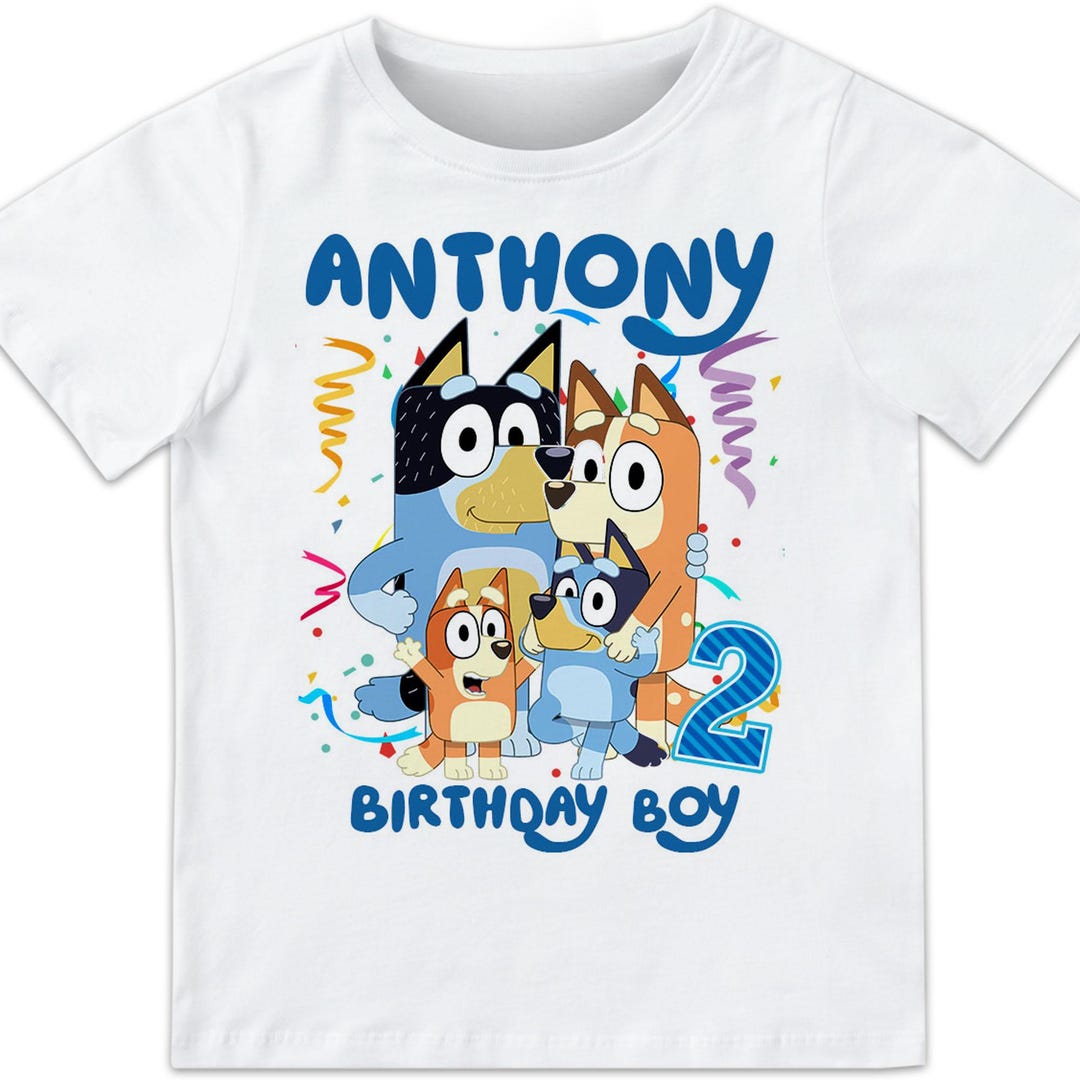 Bluey Birthday Shirt, Bluey Family Shirt, Bluey Matching Birthday Shirt ...