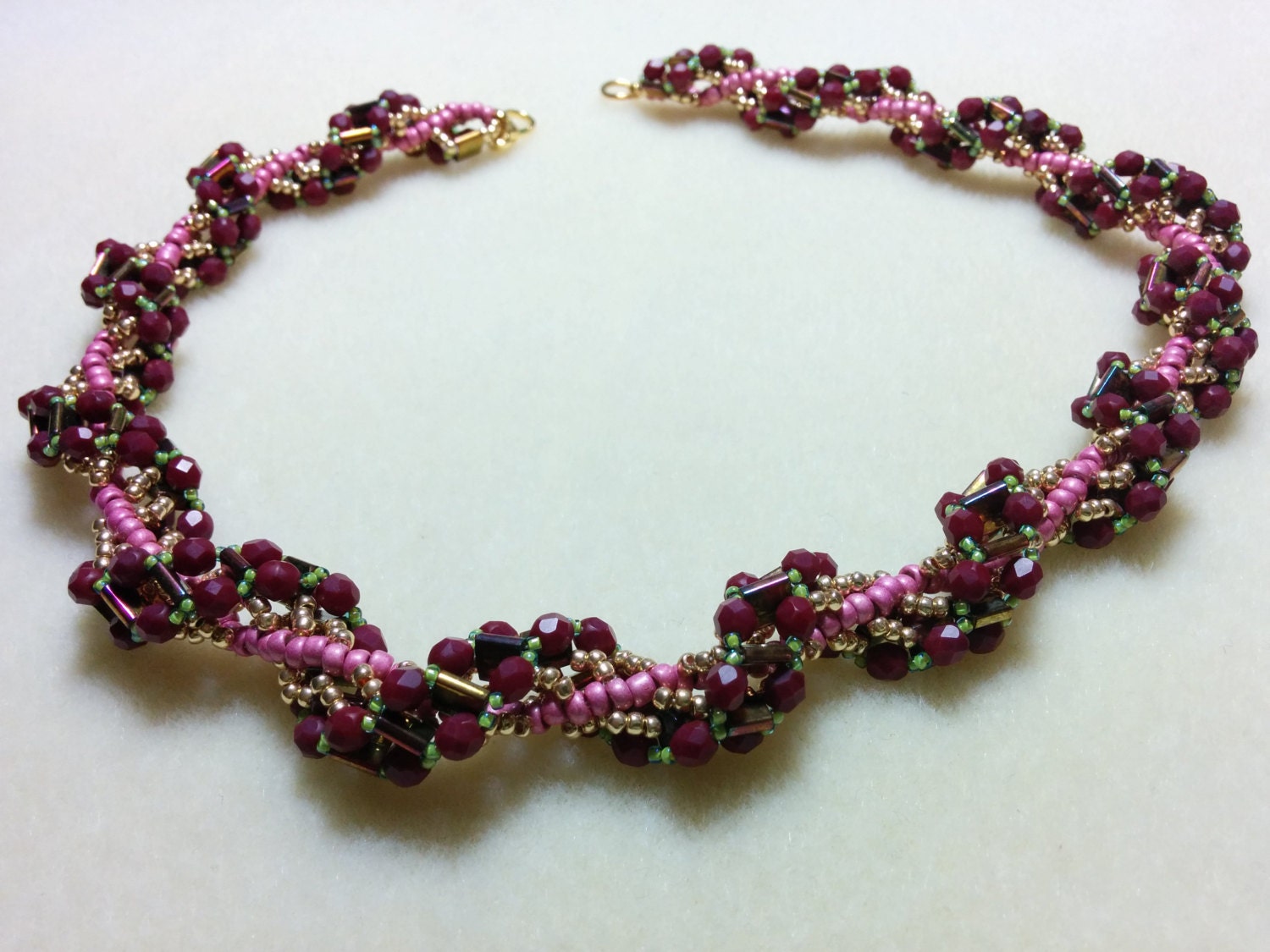 Beading Tutorials and Patterns, Spiral Necklace Pattern, Beading ...