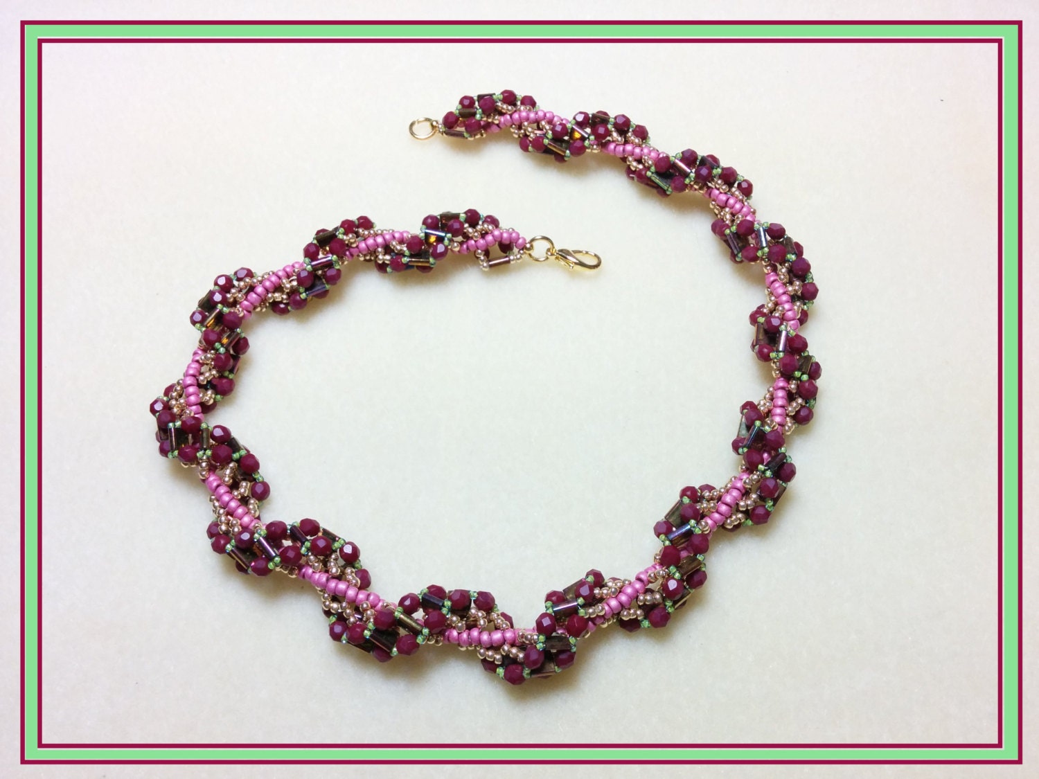 Beading Tutorials and Patterns, Spiral Necklace Pattern, Beading ...