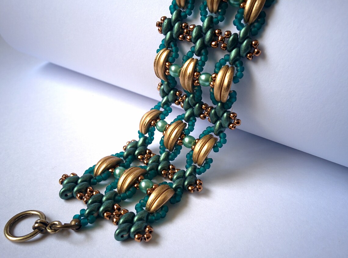 Beading Patterns and Tutorials Crescent Beads Beaded - Etsy