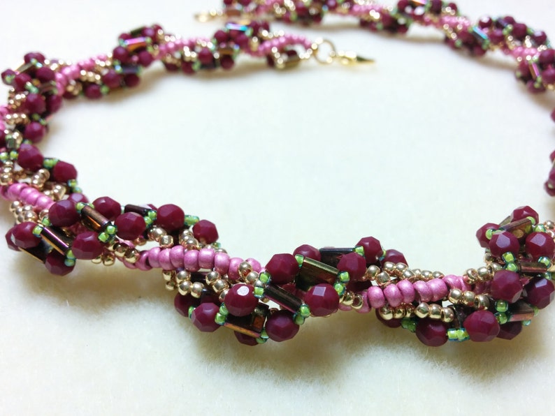 Beading Tutorials and Patterns, Spiral Necklace Pattern, Beading ...