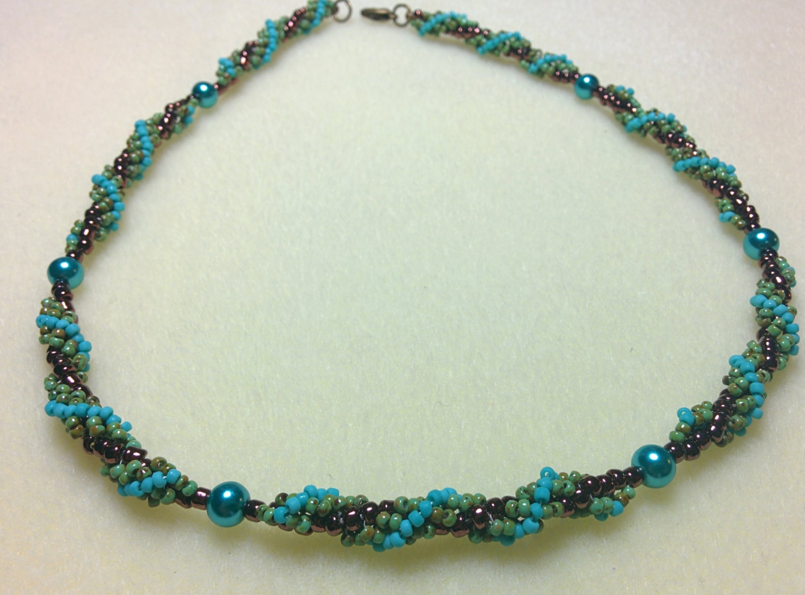 Beading Tutorials and Patterns, Beaded Spiral Necklace Pattern, Beading ...