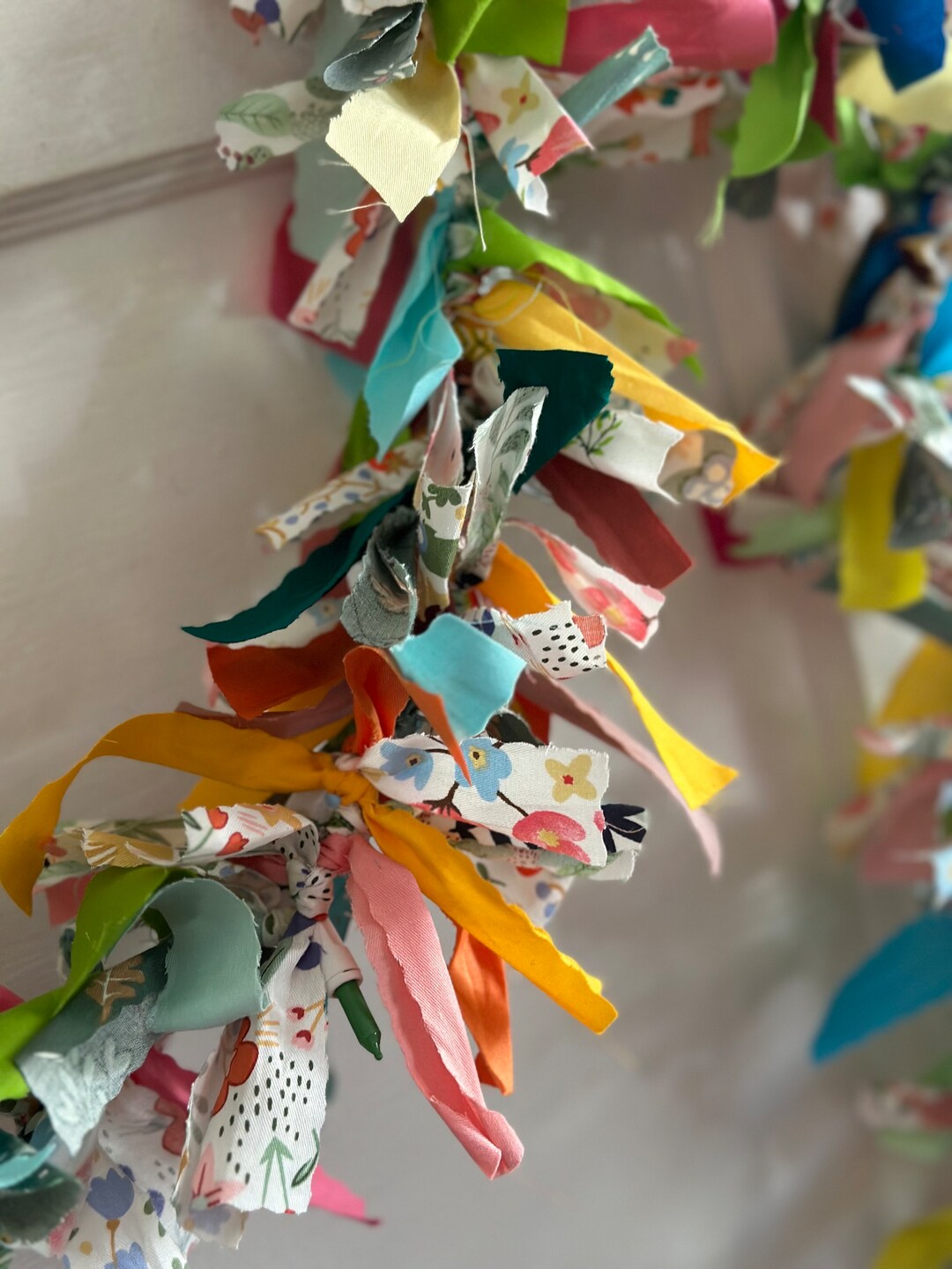 Lighted Fabric Spring Garland - Etsy