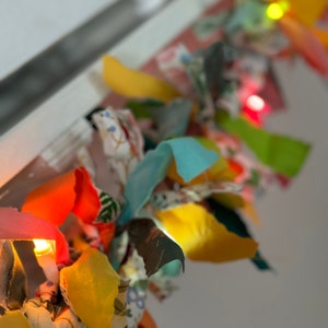 Lighted Fabric Spring Garland - Etsy